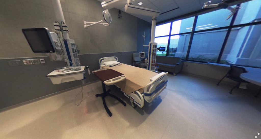 Virtual Tour - ICU Patient Room - Hutchinson Regional Healthcare System